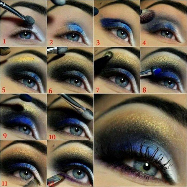 20 Beautiful Makeup Tutorials for Blue Eyes - Pretty Designs