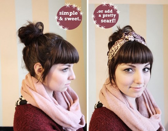 10 High Bun Tutorials: Cute Hairstyles for Everyday - Pretty Designs