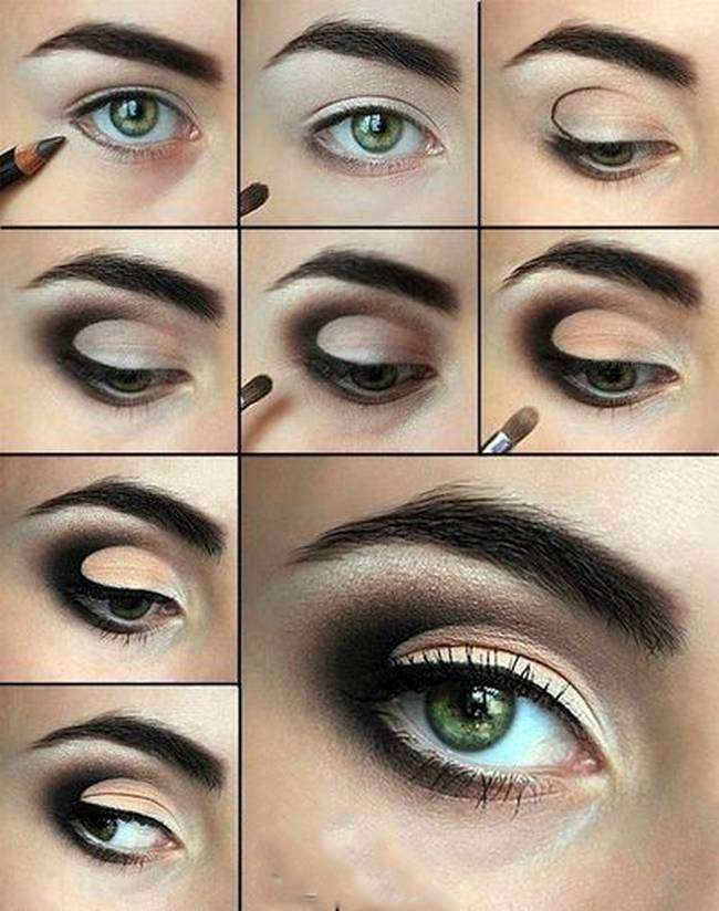 14 Stylish Smoky Eye Makeup Tutorials - Pretty Designs