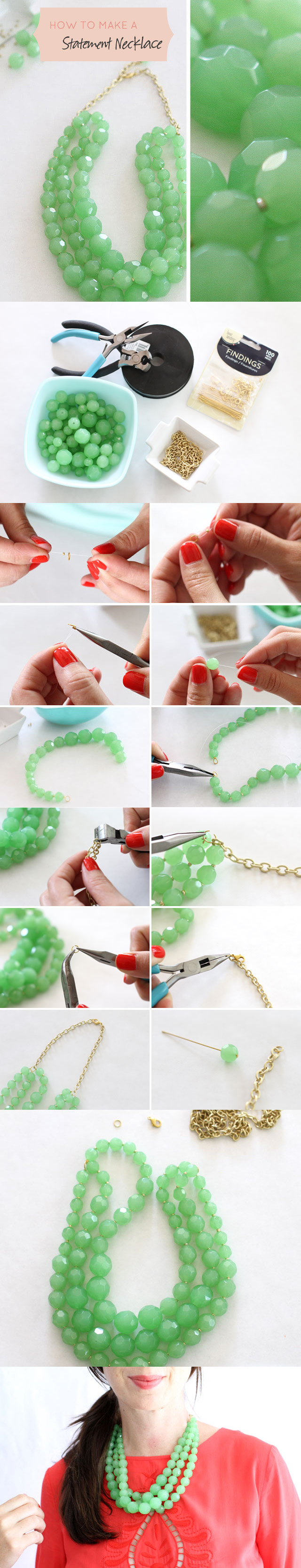 17 Useful and Pretty DIY Ideas for Necklace - Pretty Designs