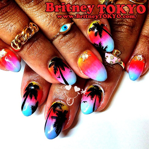 16 Sunset Nail Arts You Won’t Miss - Pretty Designs