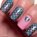 16 Amazing Fish Scale Nail Ideas - Pretty Designs