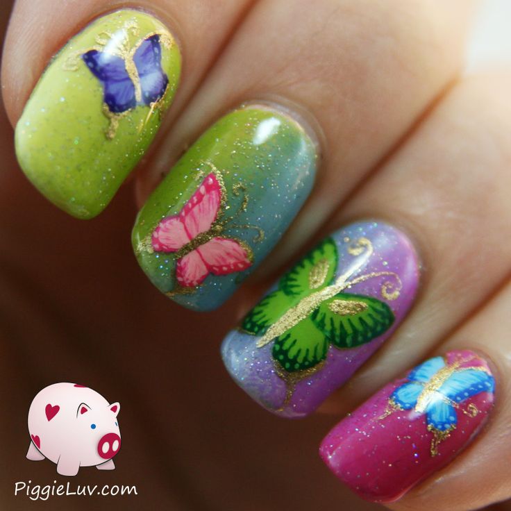 16 Butterfly Nail Designs for the Season - Pretty Designs