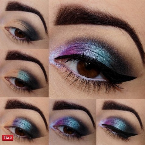 21 Colorful Makeup Tutorials for Women - Pretty Designs