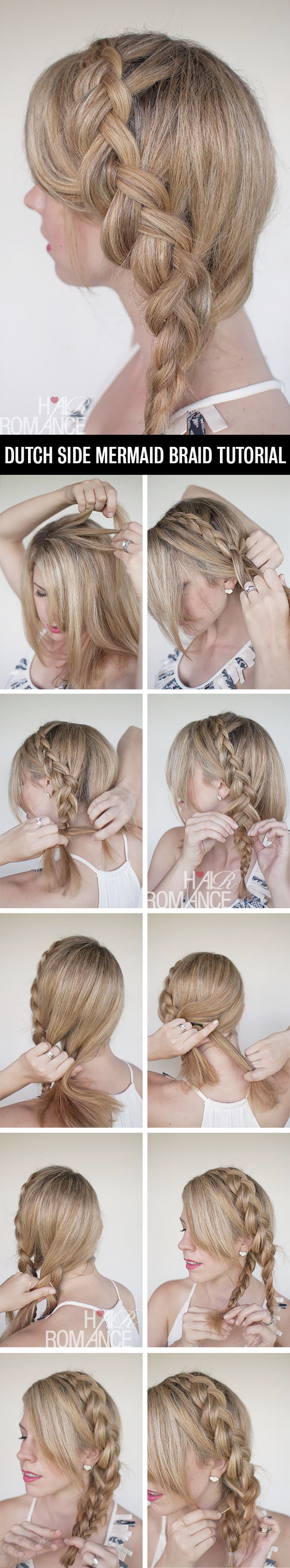 12 Romantic Braided Hairstyles With Useful Tutorials - Pretty Designs
