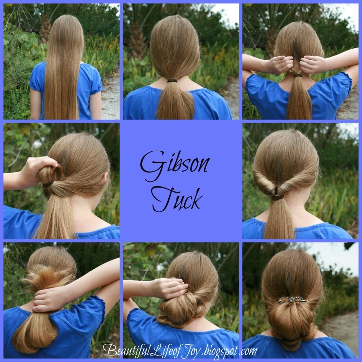 Hair Tutorials to Have: Gibson Tuck Hair Tutorials - Pretty Designs