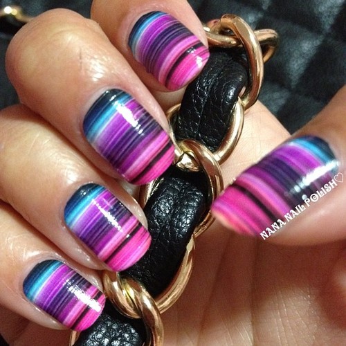 14 Striped Nail Designs for the Season - Pretty Designs