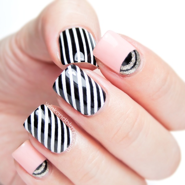 14 Striped Nail Designs for the Season - Pretty Designs