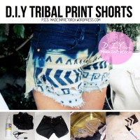 DIY Tutorials of Printed Shorts - Pretty Designs