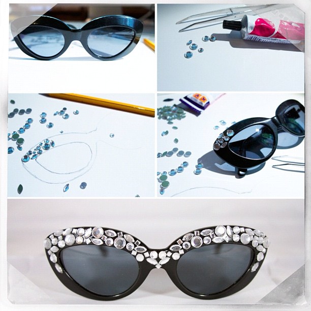 15 Ways to Make Cool DIY Embellished Sunglasses - Pretty Designs