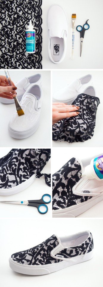 15 Ways to Make Fantastic DIY Sneakers - Pretty Designs