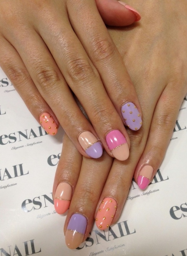 20 Color Block Nail Designs for Beginners - Pretty Designs