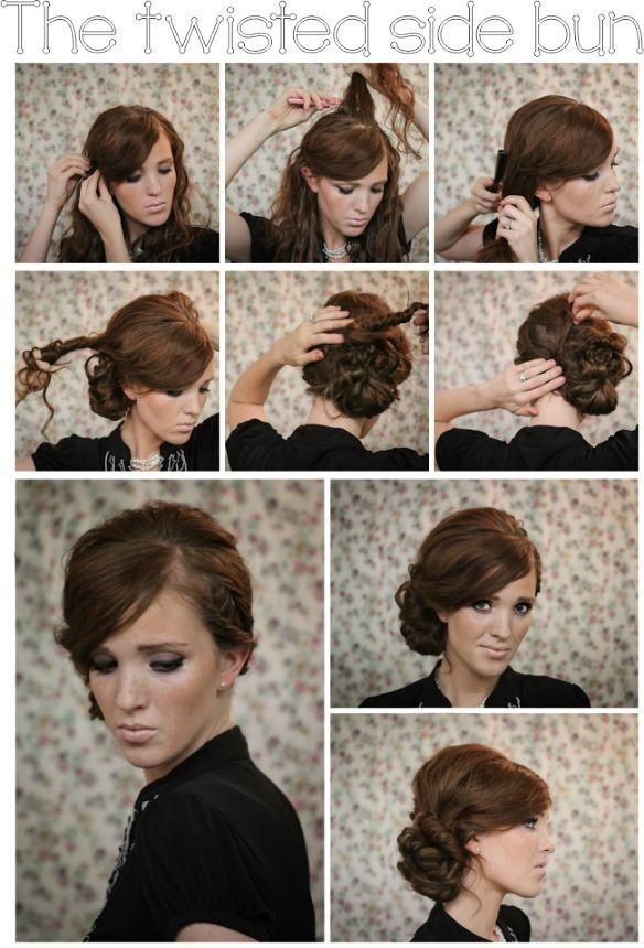 10 Ways to Make DIY Side Hairstyles - Pretty Designs