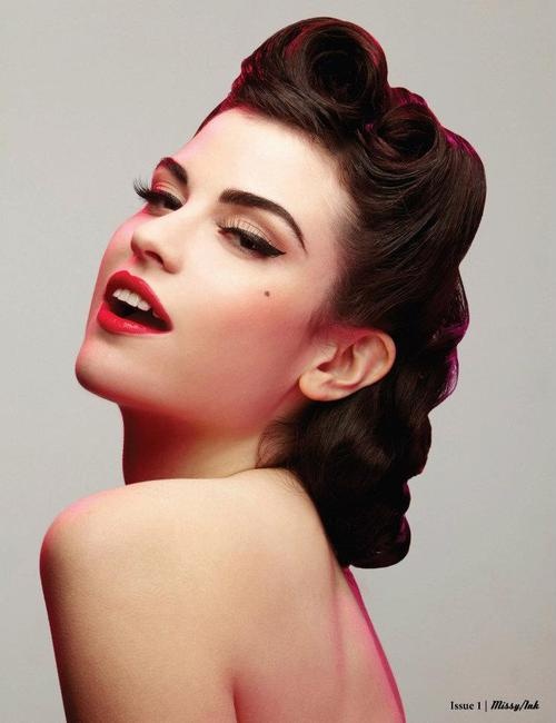 Vintage Look to Glam: Swirl Hair Designs - Pretty Designs