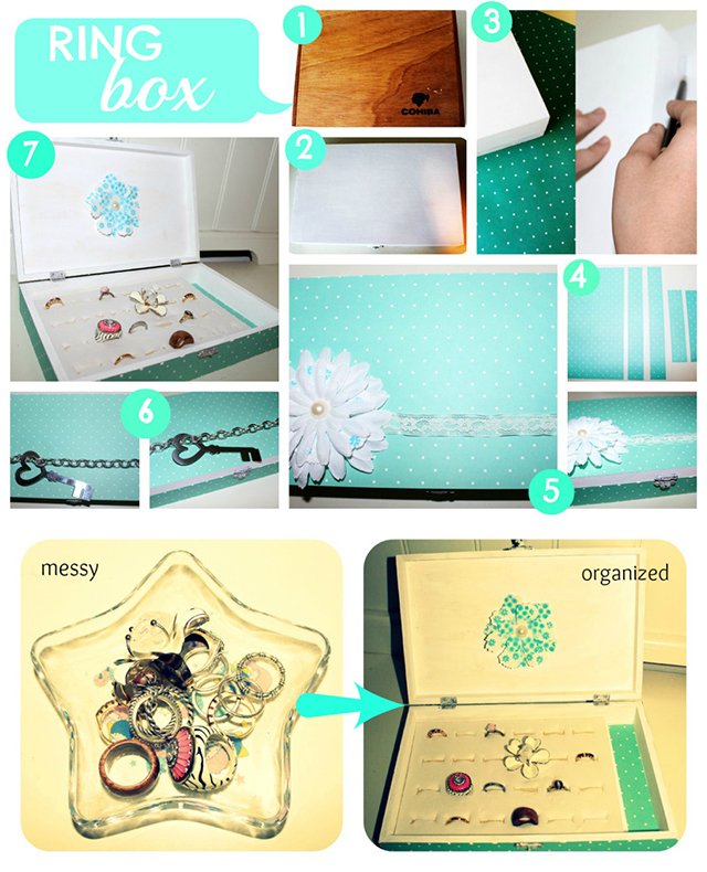DIY Projects: How to Make Ring Organizers - Pretty Designs