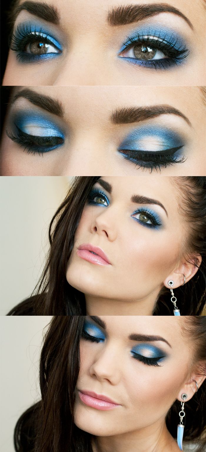 12 Chic Blue Eye Makeup Looks and Tutorials - Pretty Designs