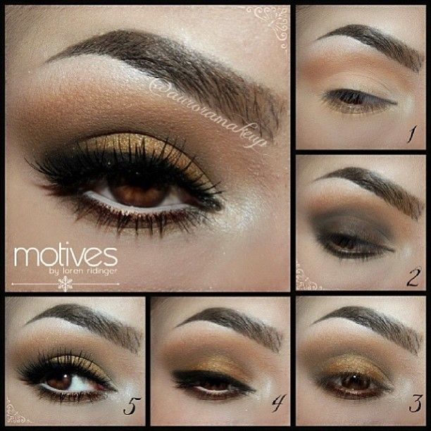 13 Charming Golden Eye Makeup Looks for 2024 - Pretty Designs