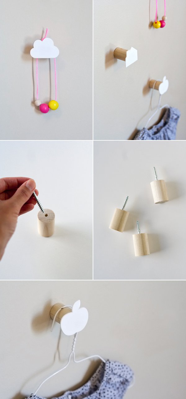 DIY Projects: Wall Hooks - Pretty Designs