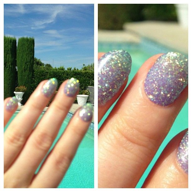 8 Nail Tutorials with Glitter - Pretty Designs