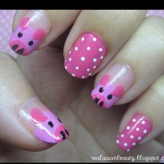 15 Pretty and Cute Pig Nails for Girls - Pretty Designs