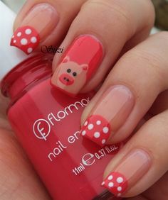 15 Pretty and Cute Pig Nails for Girls - Pretty Designs