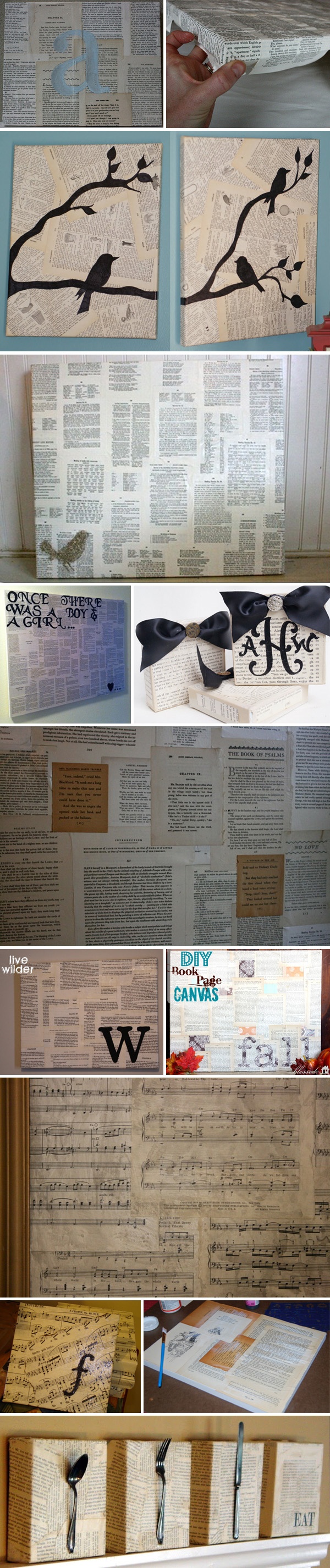 8 Creative Ideas for Making Book Crafts - Pretty Designs