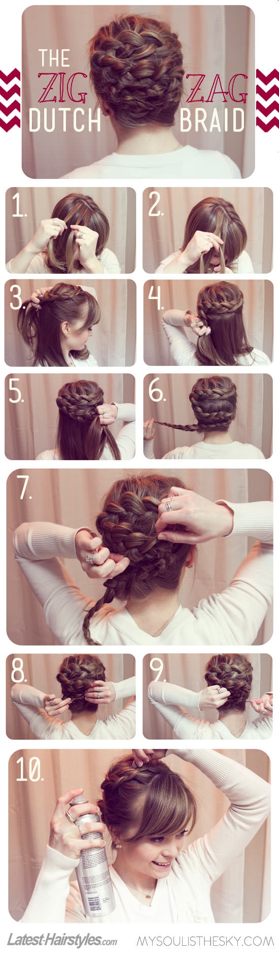 17 Stunning Dutch Braid Hairstyles With Tutorials - Pretty Designs