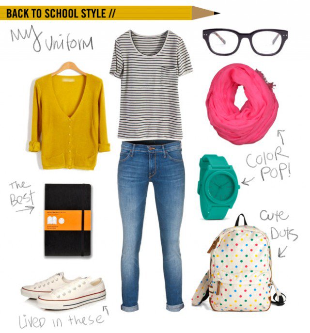 Pretty Casual Outfit Ideas for Fall & School Days - Pretty Designs