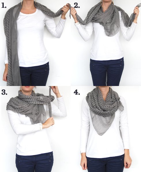 Stylish Outfits With A Scarf and Smart Ways to Tie the Scarf - Pretty ...