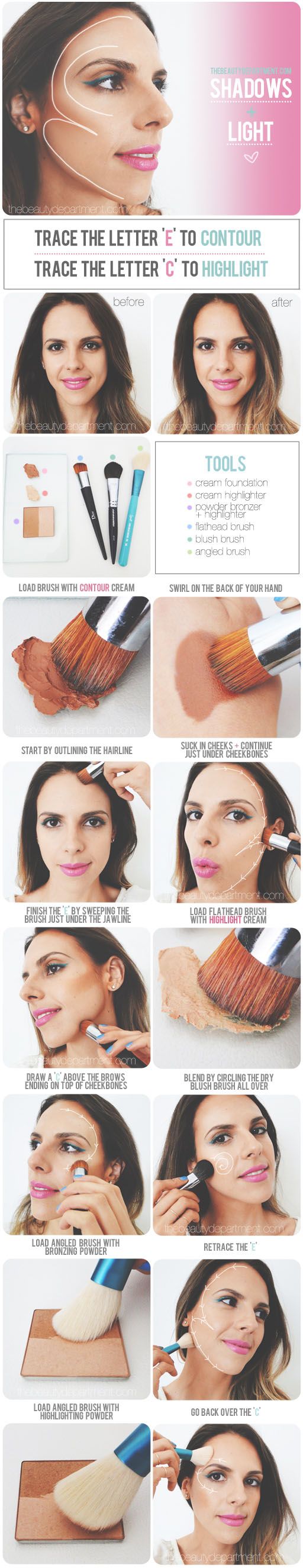 10 Light Contouring Tutorials for Every Girl - Pretty Designs