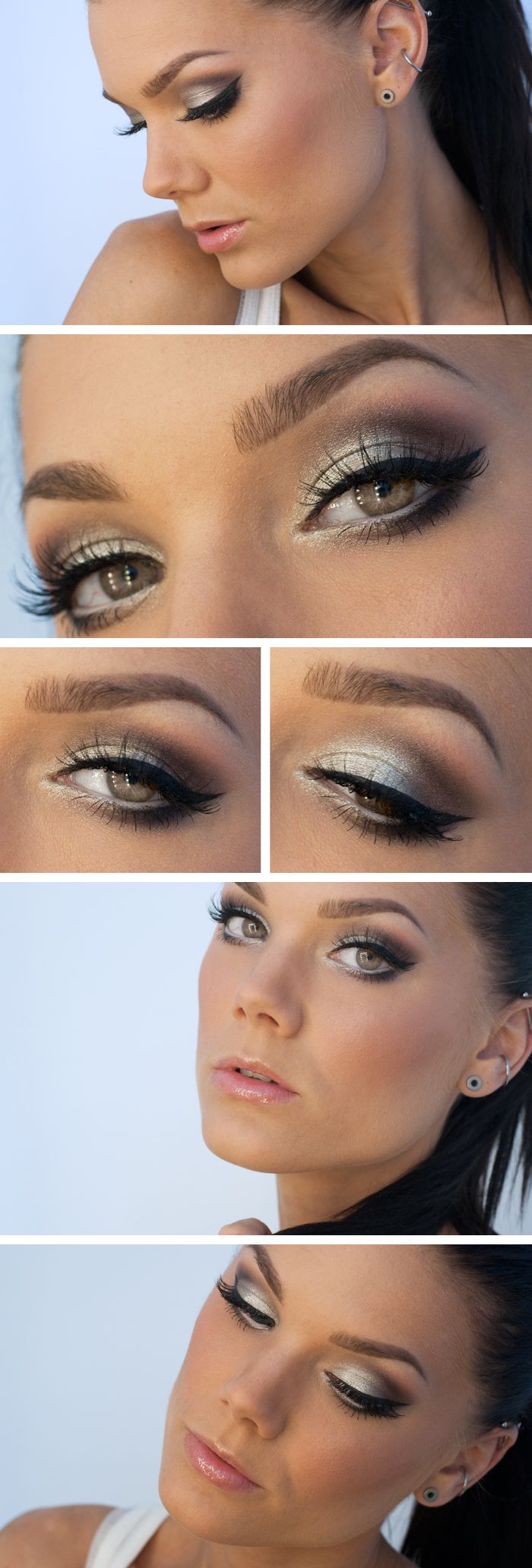 10 Glossy Eye Shadow Tutorials You Must Love - Pretty Designs