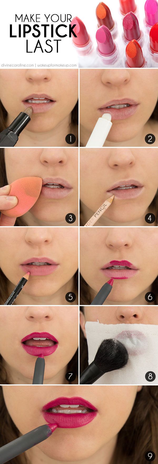 10 Pretty Lipstick Tutorials for Girls - Pretty Designs
