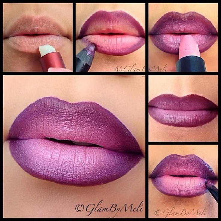 10 Pretty Lipstick Tutorials for Girls - Pretty Designs