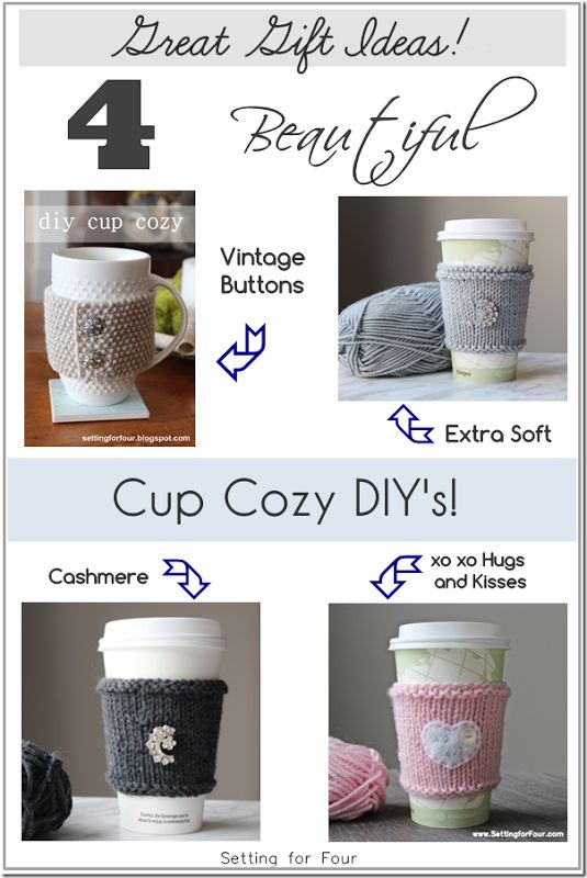 10 Best DIY Cup Cozy Ideas - Pretty Designs