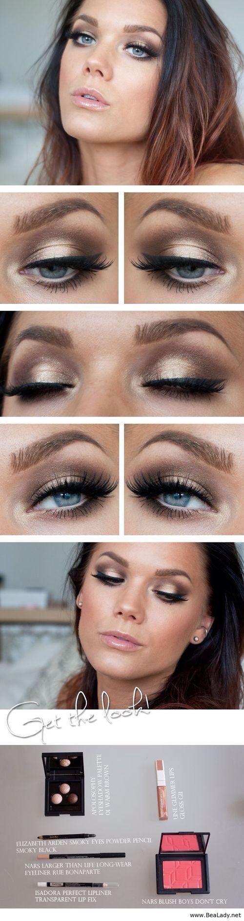 10 Bronze Makeup Tutorials for Girls - Pretty Designs