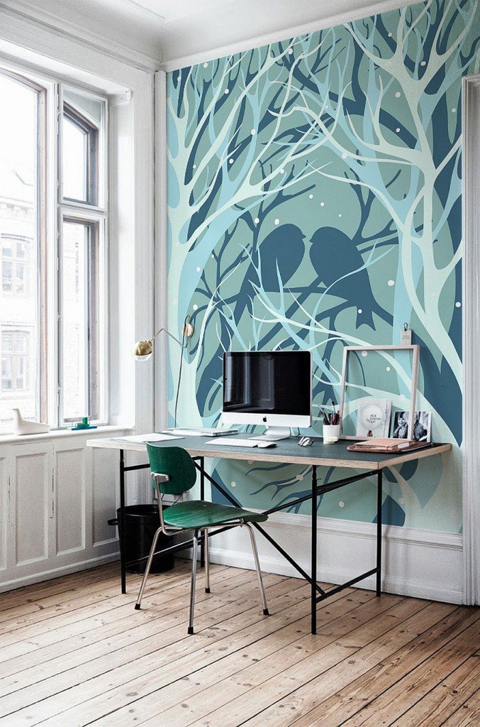 11 Stylish Wall Murals for this Winter - Pretty Designs