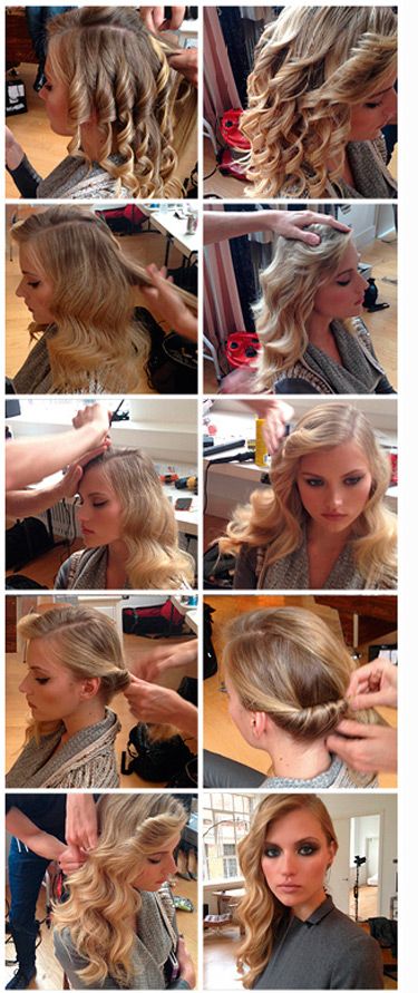 How to Side Swept Curls - Pretty Designs