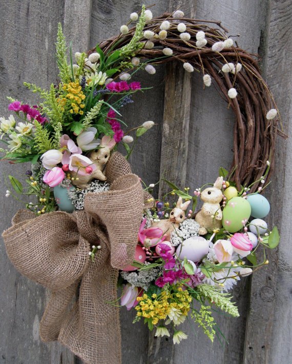 15 DIY Wreath Ideas for Easter - Pretty Designs
