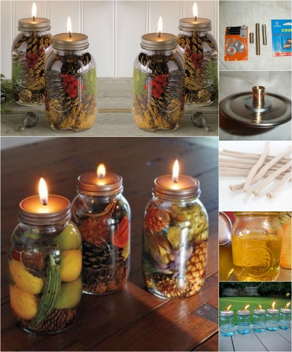 DIY Projects: Oil Candles - Pretty Designs