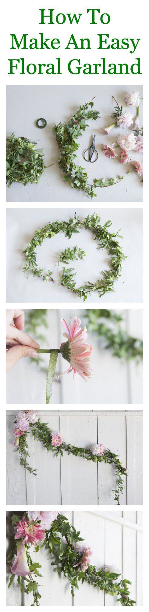 12 DIY Floral Garland Projects for Your Home - Pretty Designs