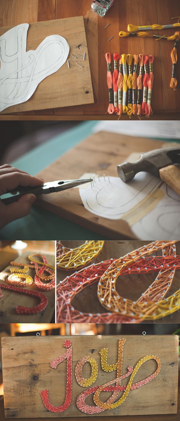 15 Ideas to Make String Arts - Pretty Designs