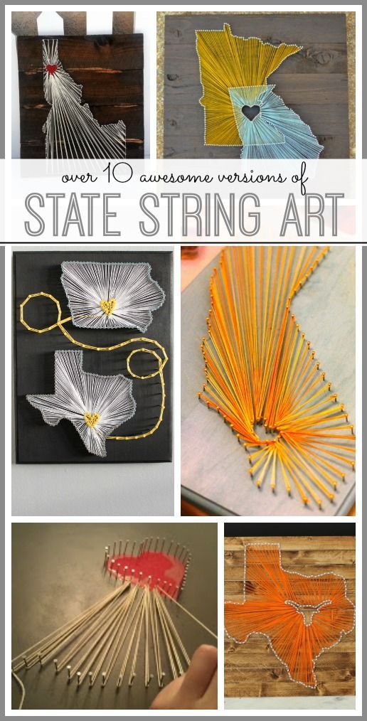 15 Ideas to Make String Arts - Page 2 of 15 - Pretty Designs