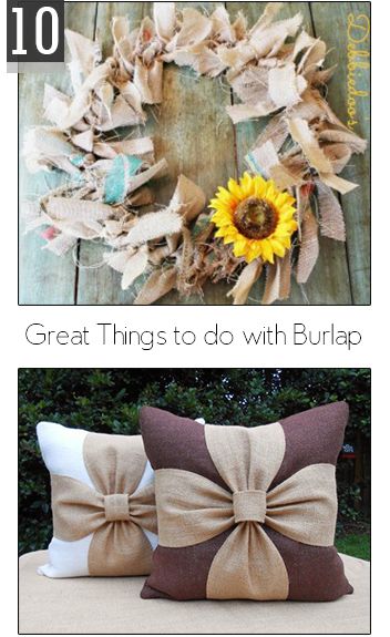 15 Burlap DIY Crafts You Must Love - Pretty Designs