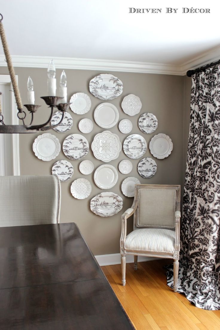 15 Ways to Make a Plate Wall - Pretty Designs