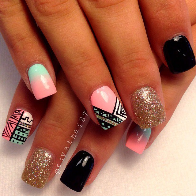 20 Creative Manicure Ideas - Pretty Designs