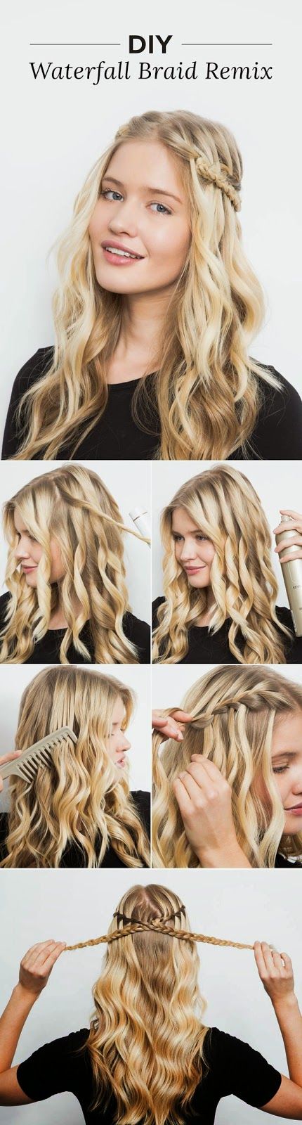 15 Stunning Waterfall Braids - Pretty Designs