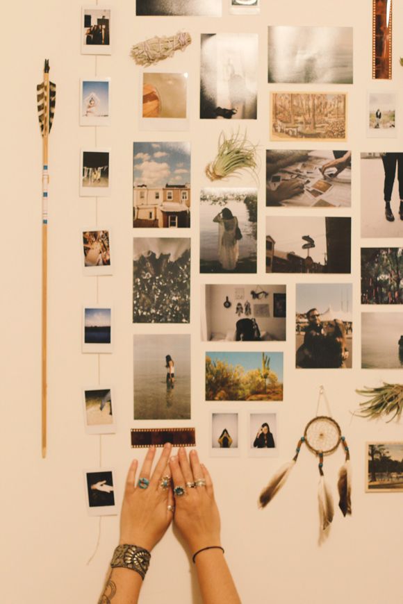 15 Ways to Make Photo Walls - Pretty Designs