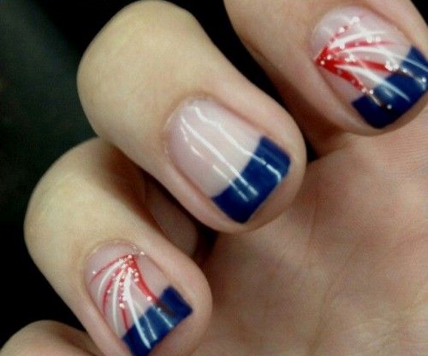 23 Terrific Fireworks Nail Designs - Pretty Designs