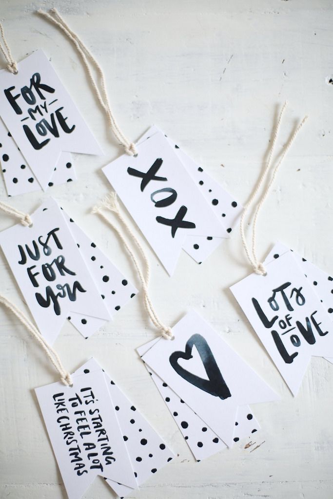 20 Ideas to Make Gift Tags - Pretty Designs