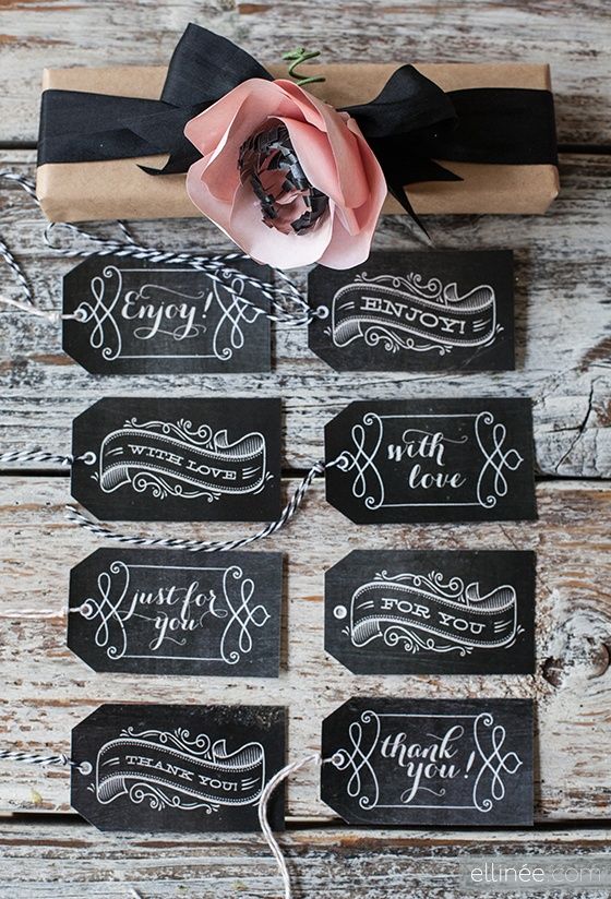 20 Ideas to Make Gift Tags - Pretty Designs